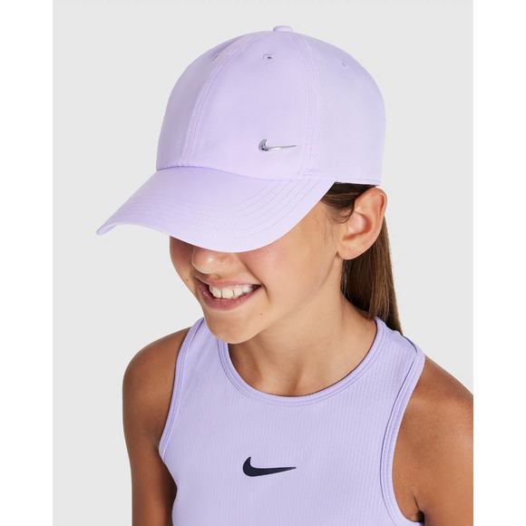 Nike | Accessories | Nike Metal Chrome Swoosh Lilac Purple Baseball ...